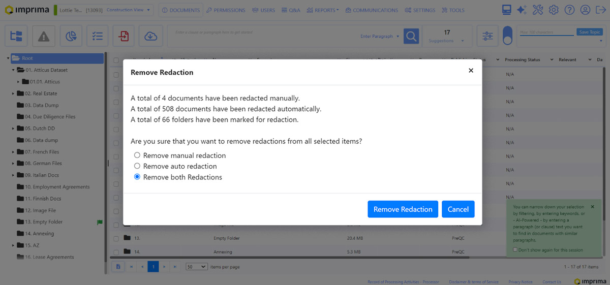 Customised AI-redaction - making sure it redacts what you want redacted ...